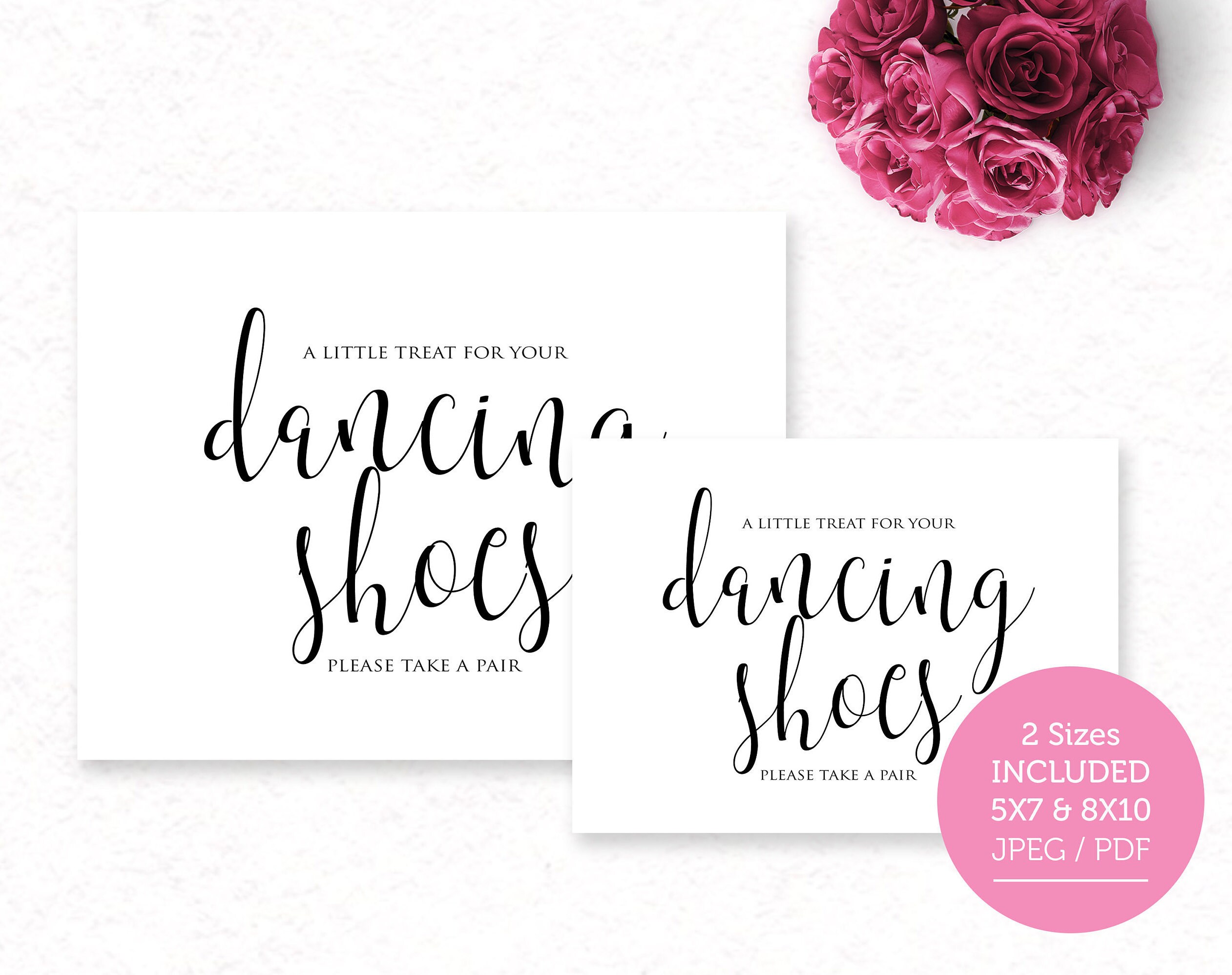 Dancing Shoes Sign Dancing Feet Printable Wedding Dancing - Etsy
