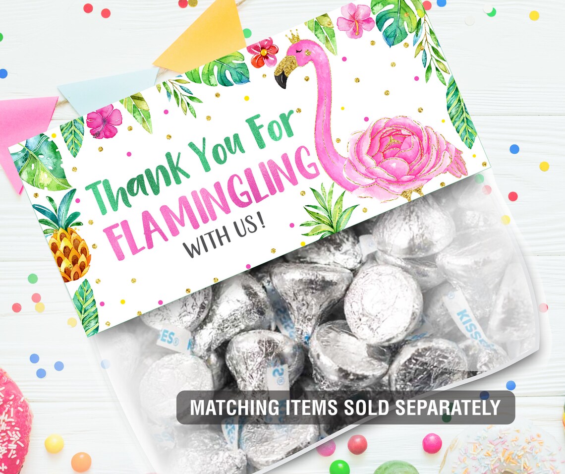 Flamingo Buffet Label EDITABLE, Flamingo Tropical Food Tent Cards, Food ...