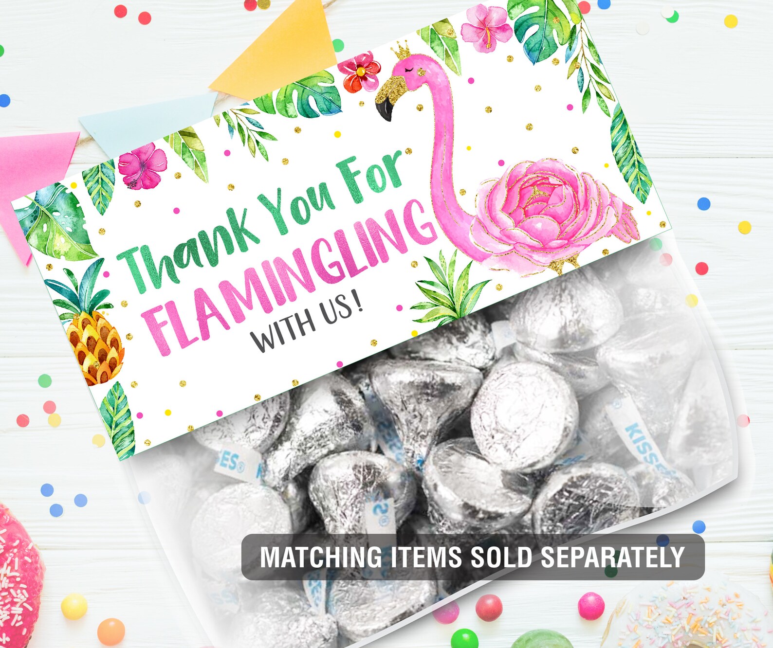 Flamingo Buffet Label EDITABLE, Flamingo Tropical Food Tent Cards, Food ...