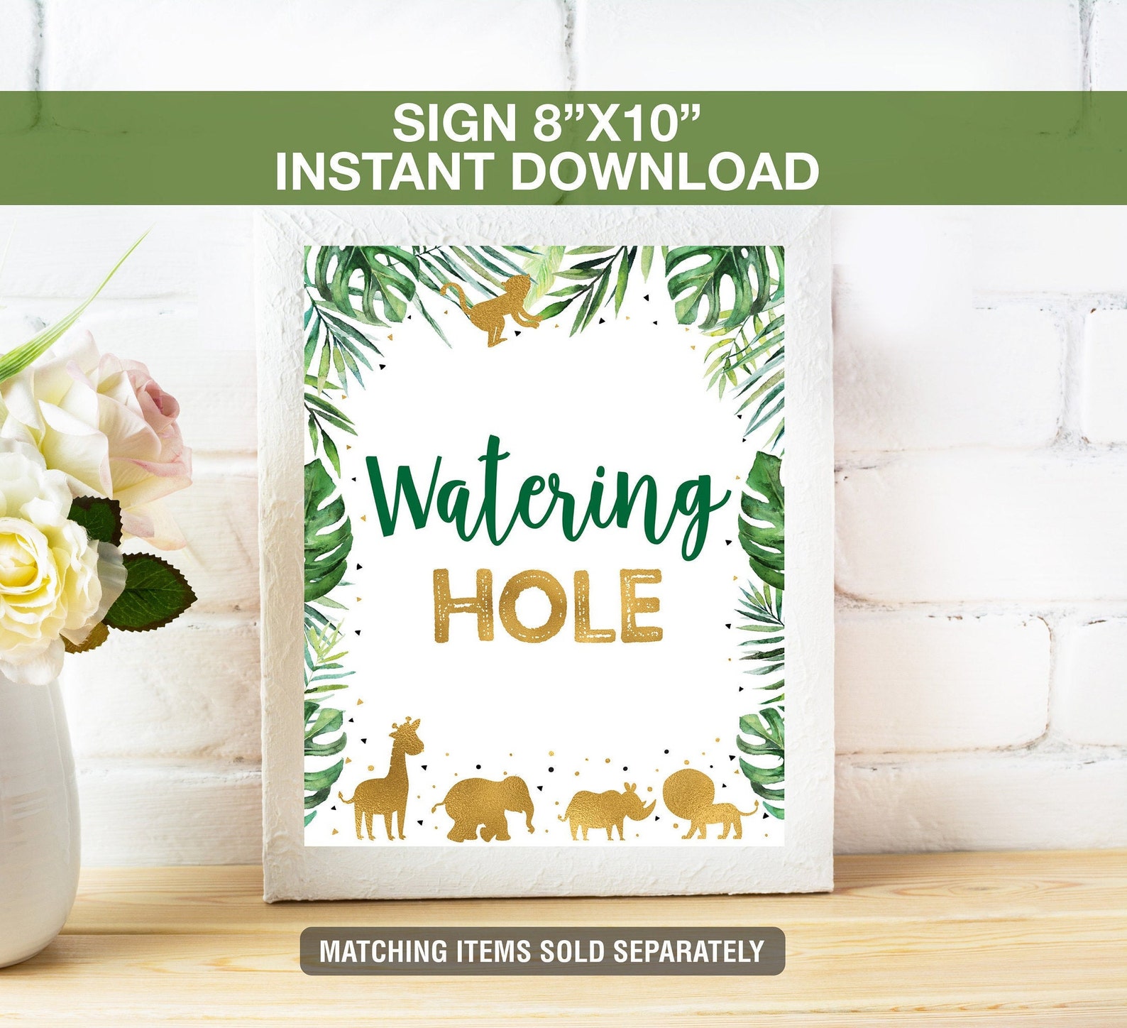 Jungle Juice Sign Printable, Wild One Animals Zoo Jungle Sign, Safari ...