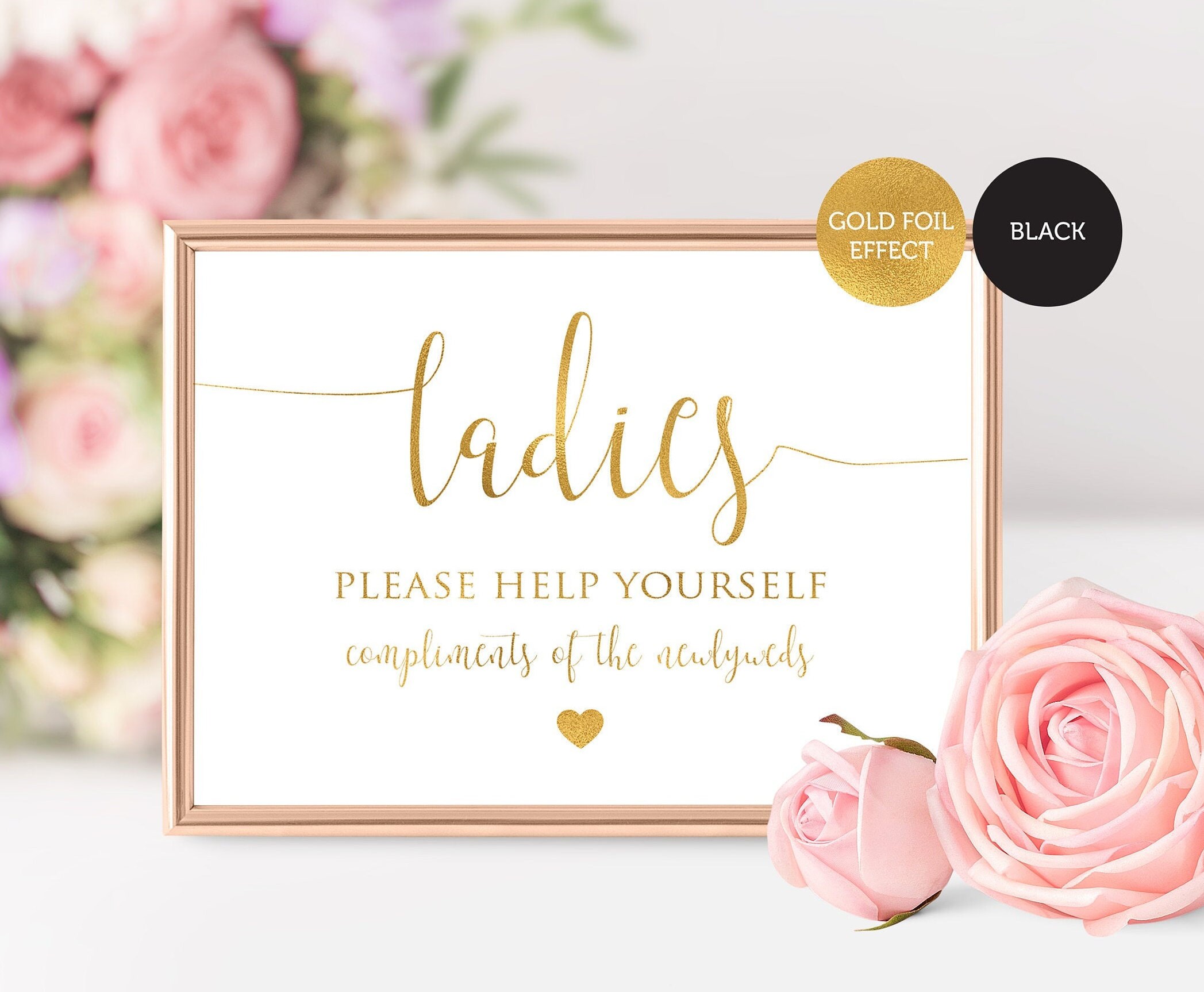 Wedding Bathroom Sign Printablegentlemen Signladies Bathroom | Etsy