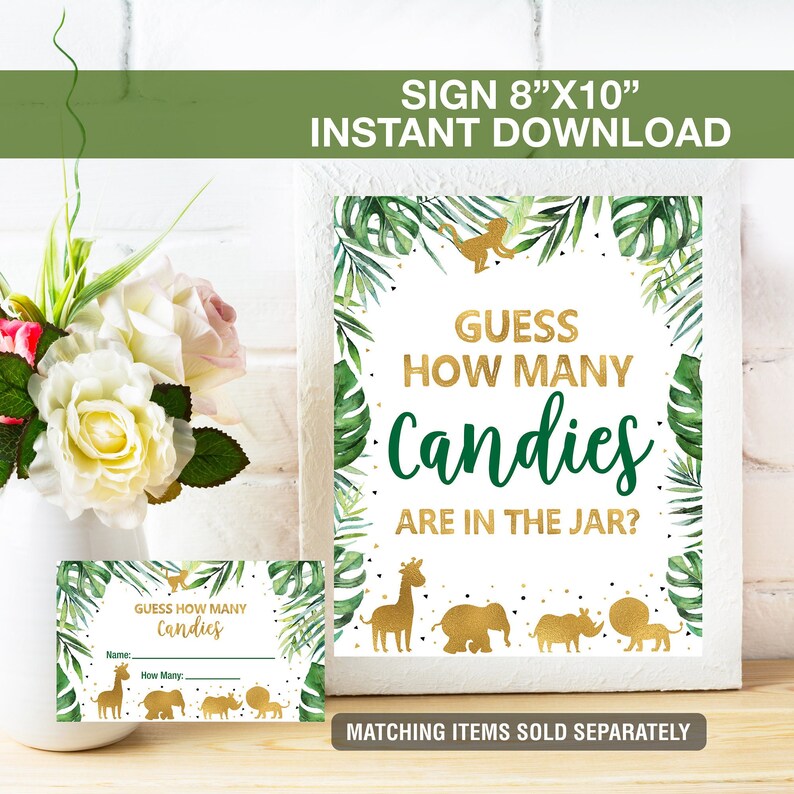 Guess How Many Baby Socks Safari Game Safari Animal Baby - Etsy