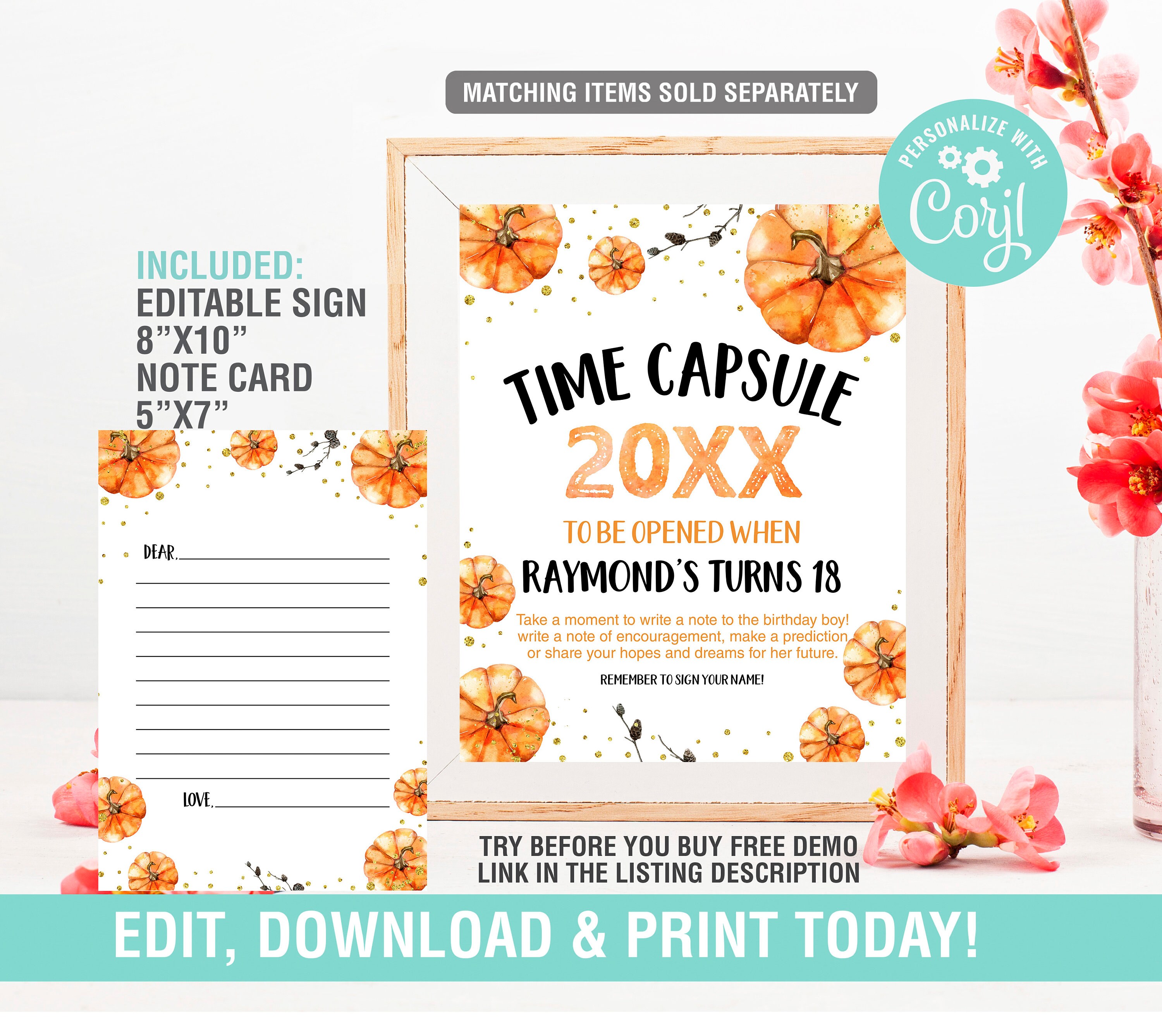 Pumpkin Tent Cards Editable, Food Labels, Buffet Card , Place Card ...