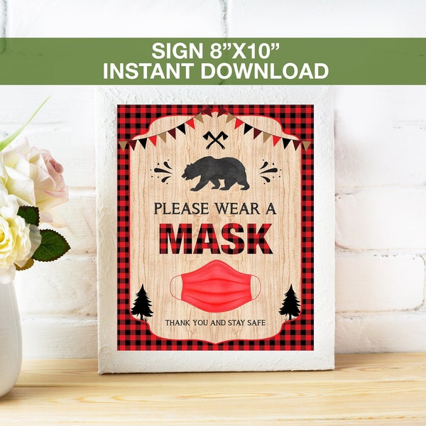 Lumberjack Face Mask - Etsy