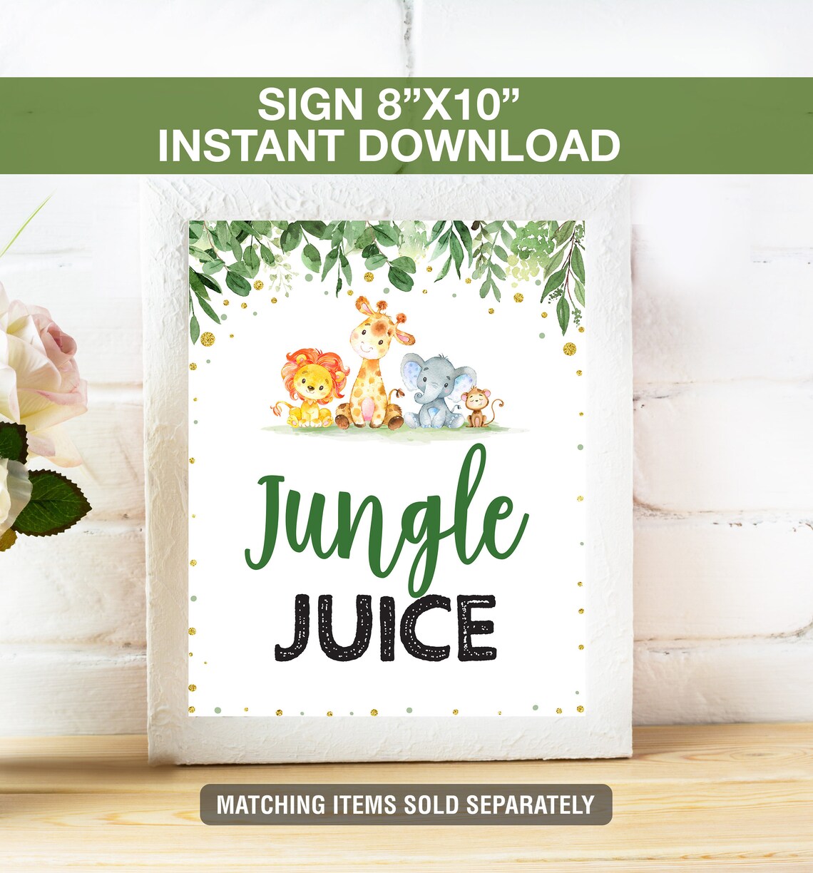 Safari Snacks Sign Printable Wild One Printable Sign Safari - Etsy