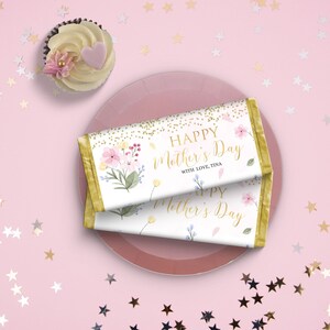 Mothers Day Candy Bar Wrapper Editable, Printable Mothers Day Favors ...