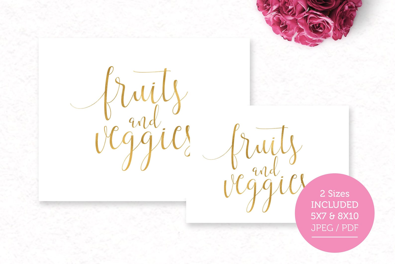 Fruits and Veggies Sign Fruits and Veggies Printable Wedding | Etsy