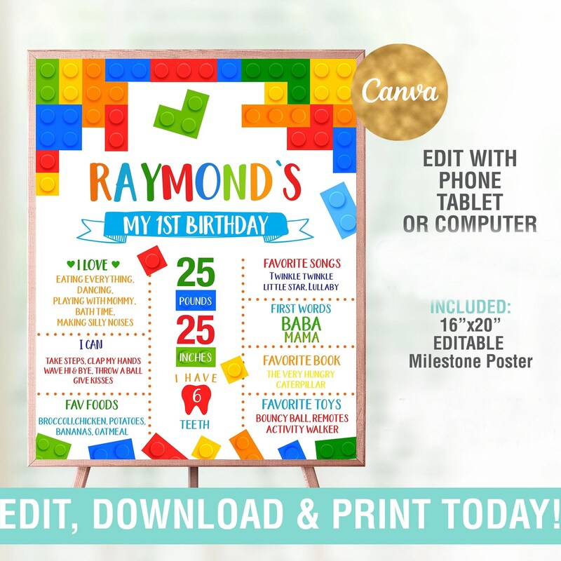 Building Brick Poster - Etsy