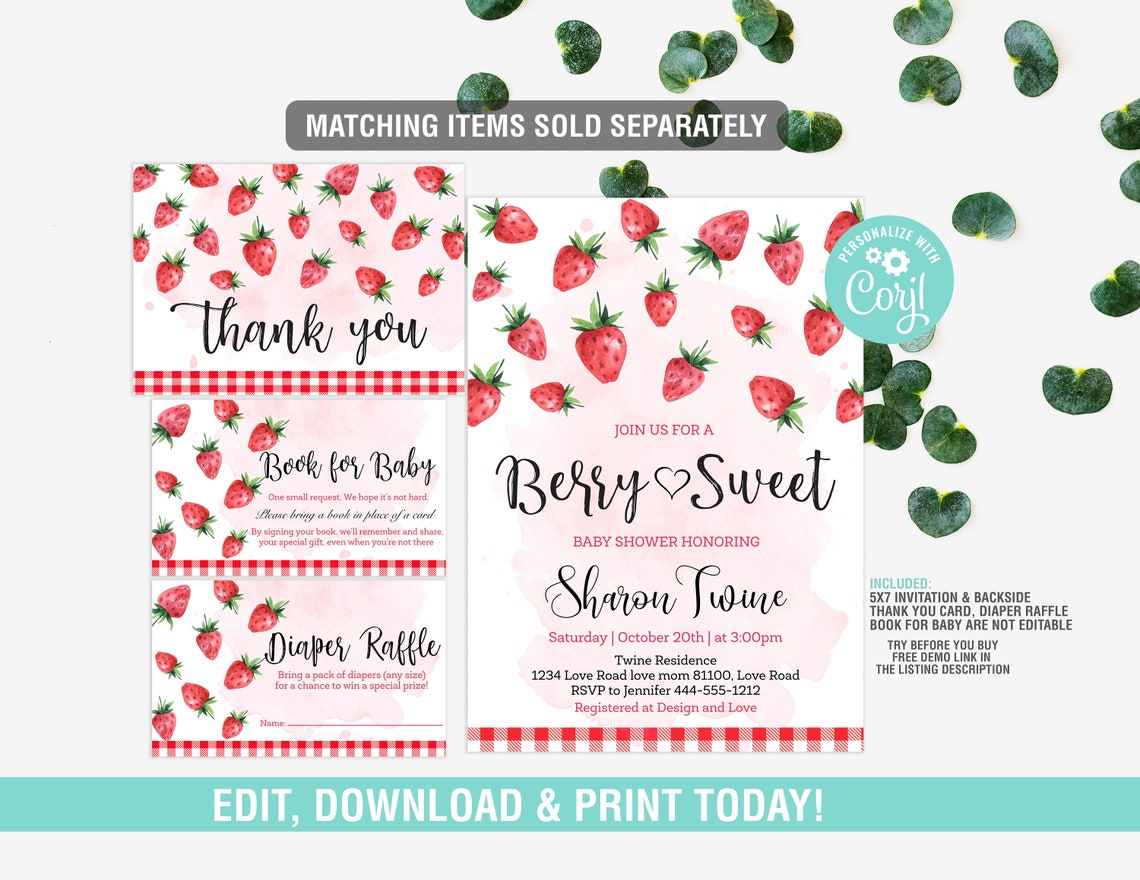 Ready to POP Strawberry Labels Printable, Ready to Pop Favor Toppers ...