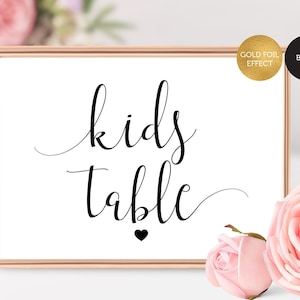 Kids Table Sign,kids Table Printable, Kids Table Wedding, Kids Reserved ...
