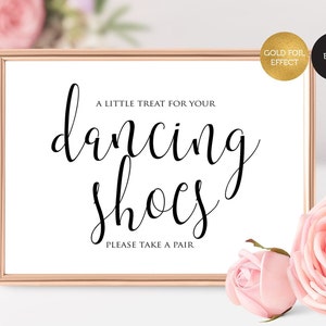 Dancing Shoes Sign, Dancing Feet Printable, Wedding Dancing Shoes Sign ...
