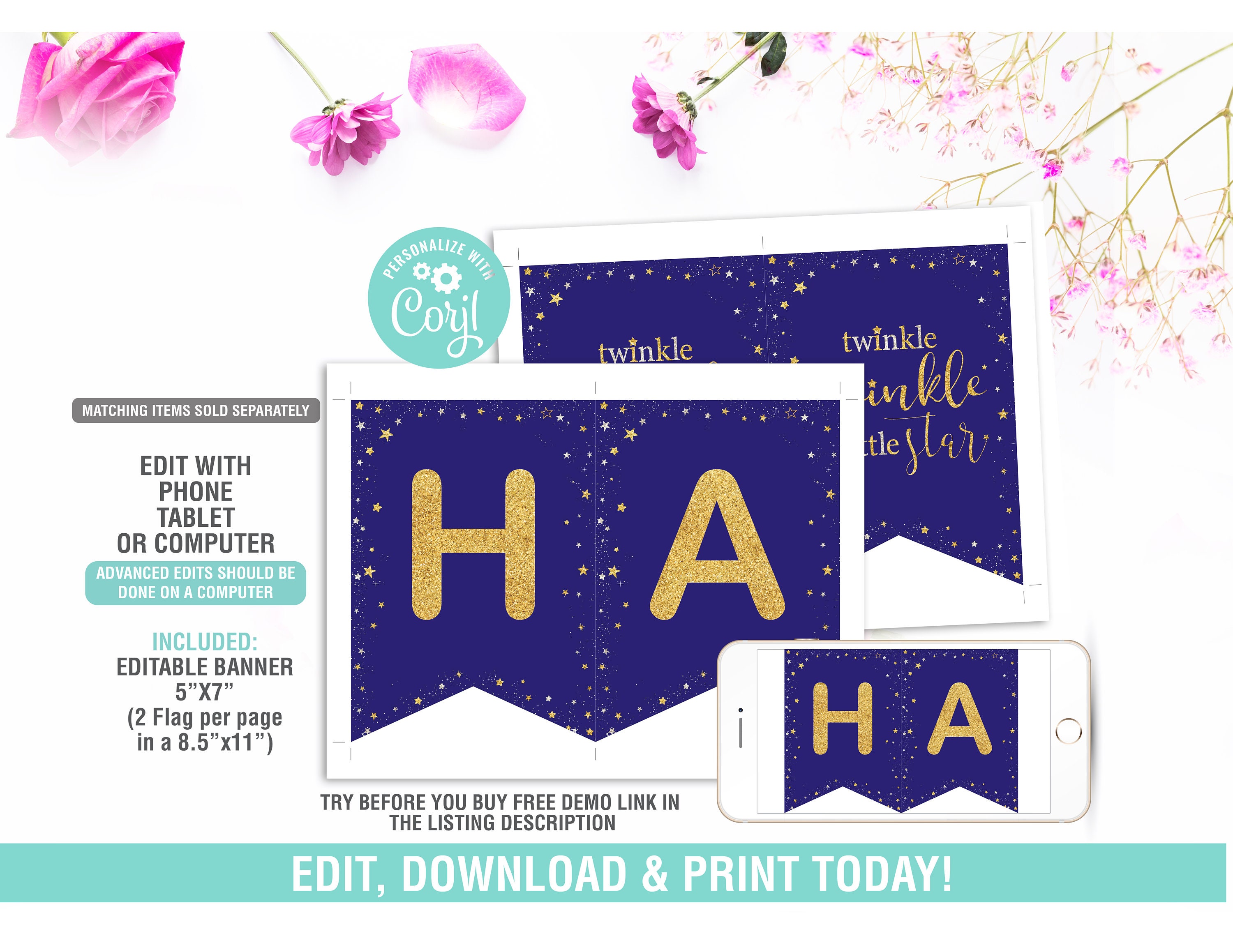 Twinkle Twinkle Little Star Bottle Label Instant Download - Etsy