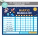 EDITABLE Space Reward Chart, Chore Chart, Outer Space Rocket Chip ...