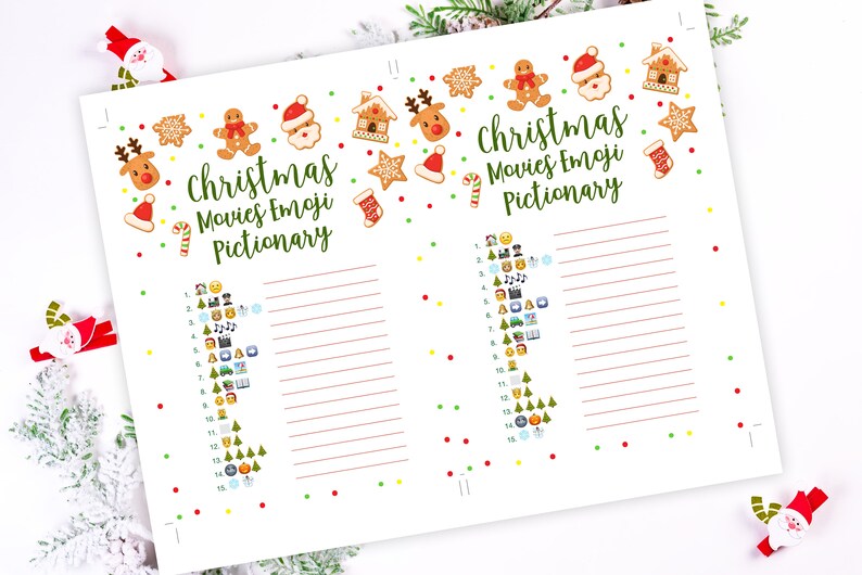 Christmas Movie Emoji Game, Guess Movie Name Christmas Party Game ...