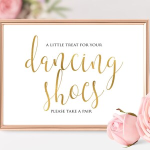 Dancing Shoes Sign, Dancing Feet Printable, Wedding Dancing Shoes Sign ...