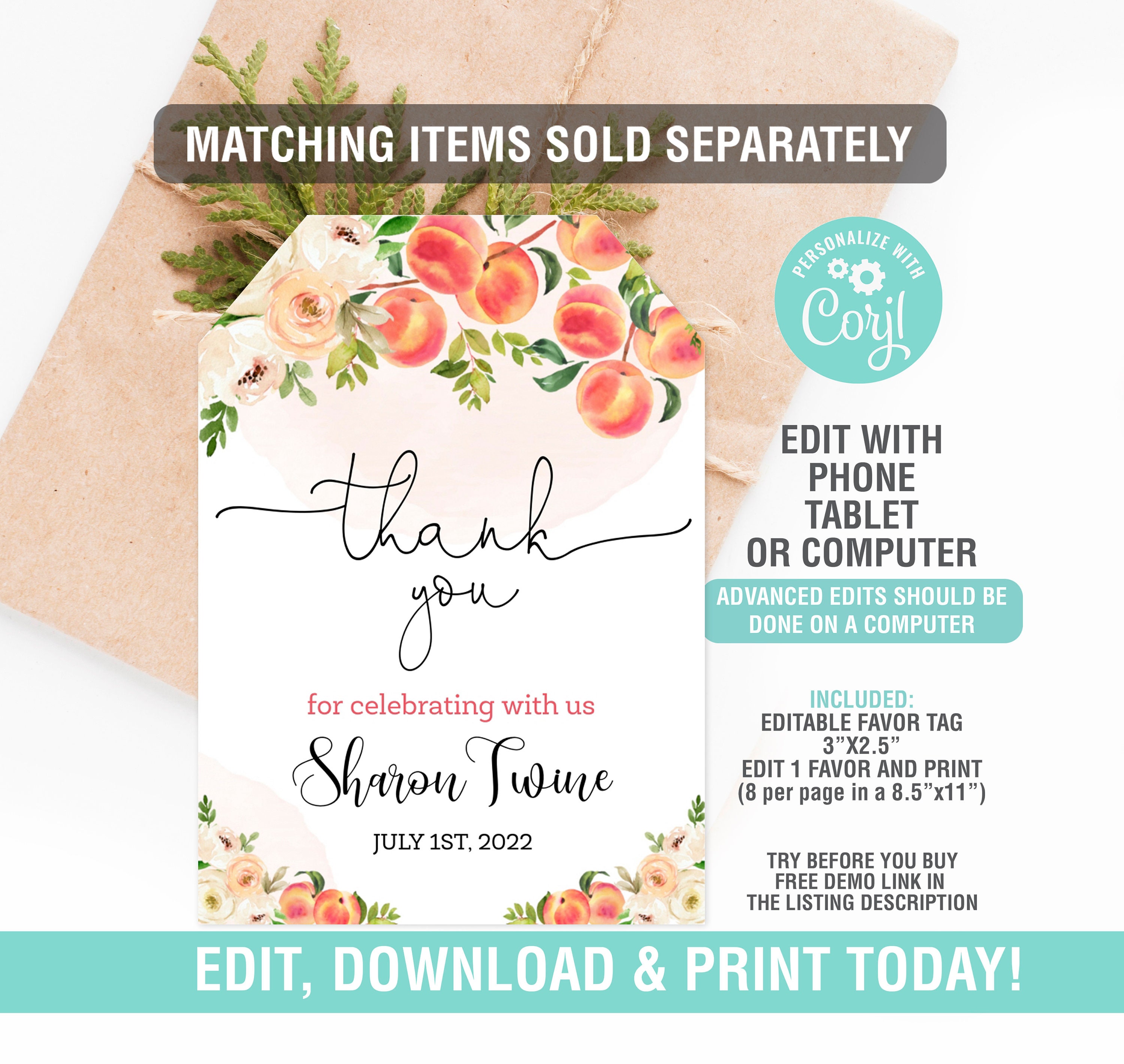 Baby Due Date Calendar Sign Peach EDITABLE Baby Prediction - Etsy