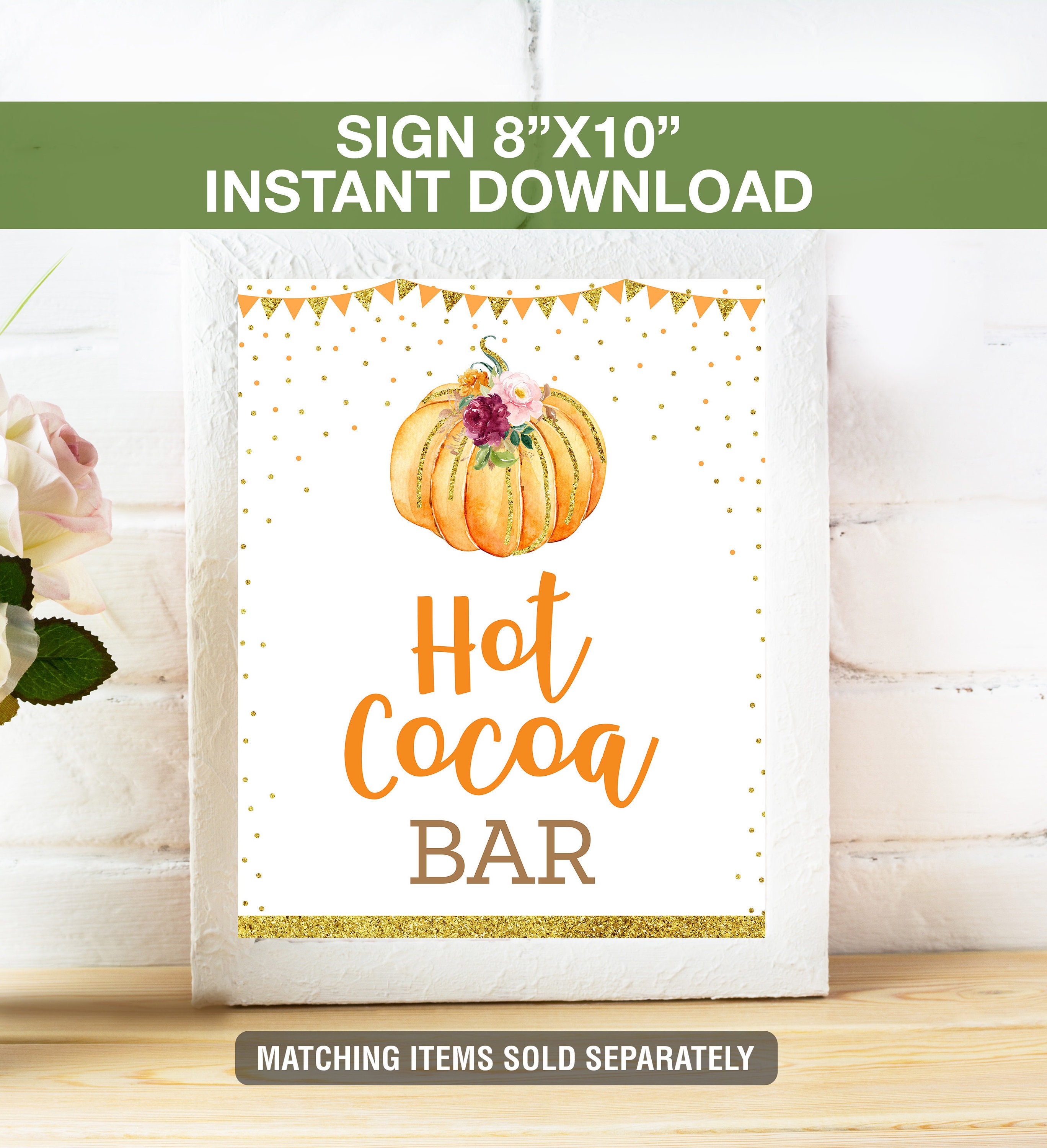 Decorate A Pumpkin Sign Printable Pumpkin First Birthday | Etsy