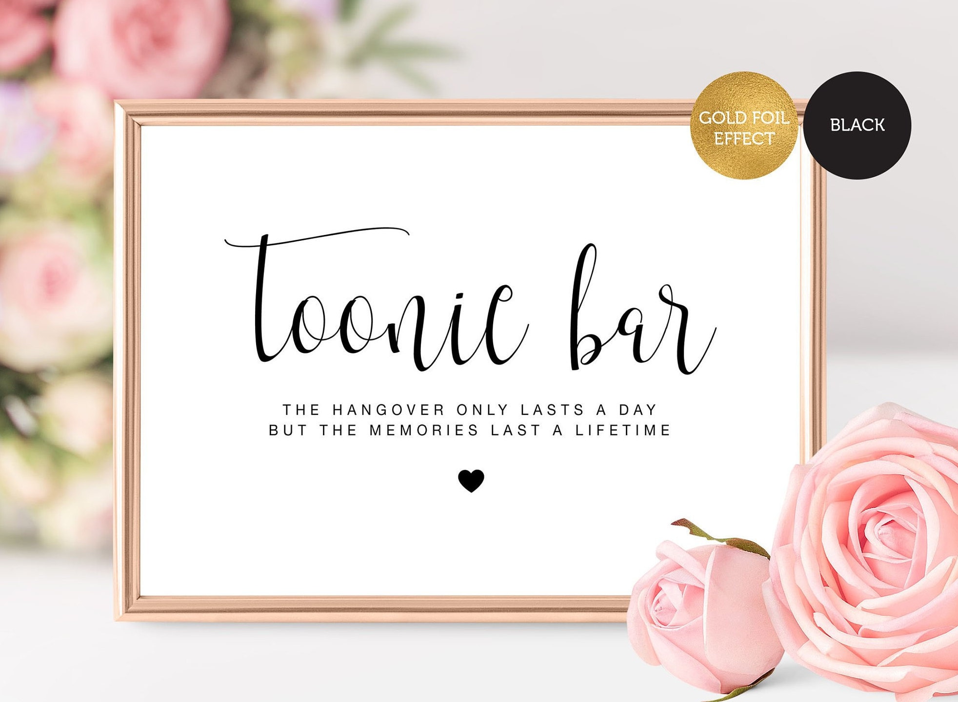 Toonie Bar Sign Toonie Bar Printable Wedding Sign Wedding | Etsy