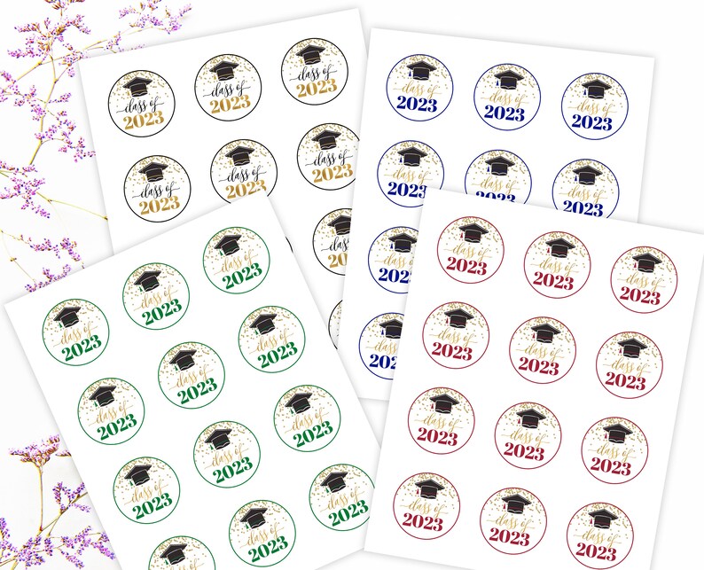 Graduation Gift Tags 2023 Graduation Tags Graduation Class - Etsy