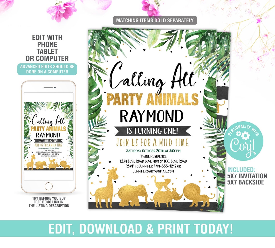 Safari Welcome Sign Jungle Welcome Sign Safari Birthday - Etsy