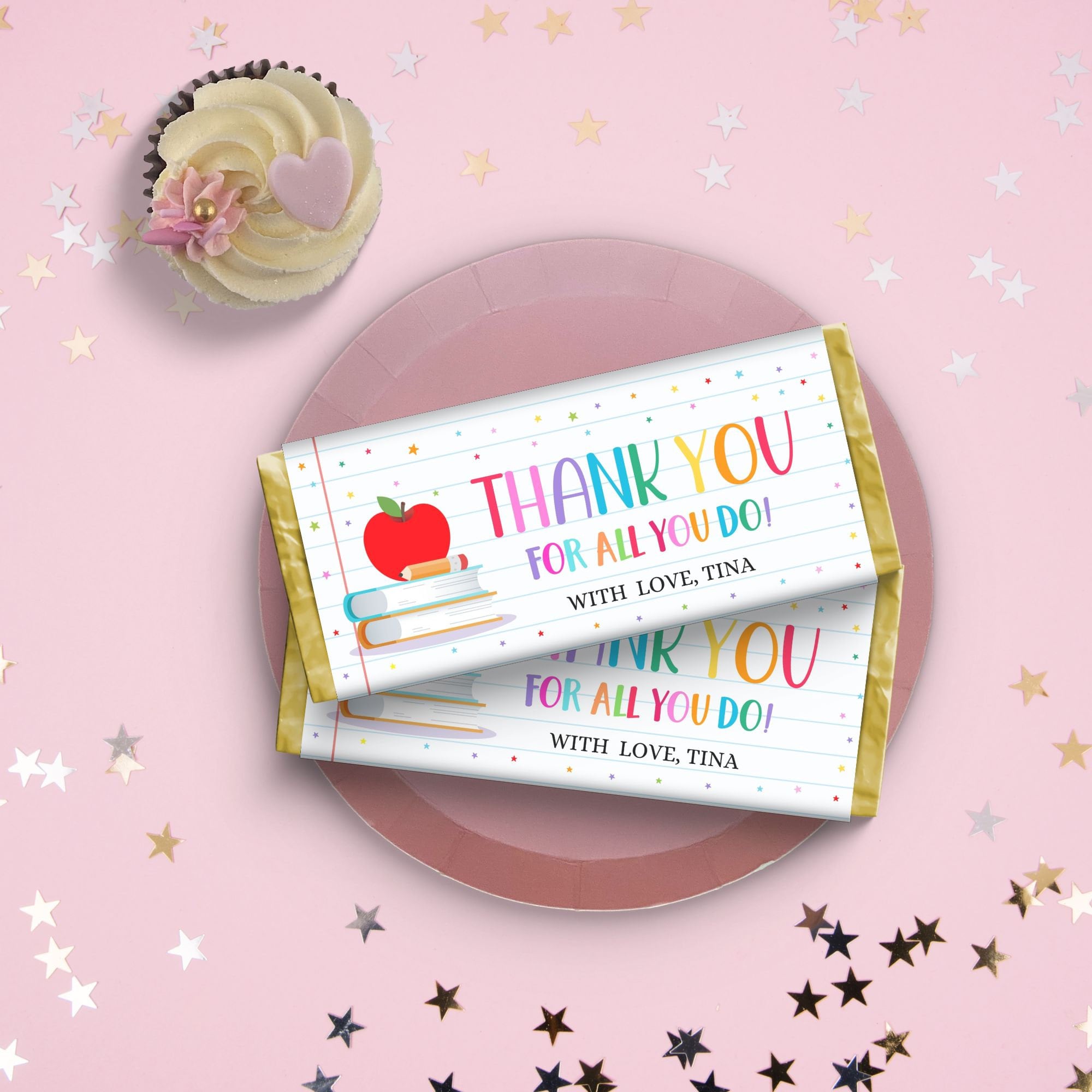 Teacher Appreciation Chocolate Bar Wrapper Editable, Appreciation Week ...