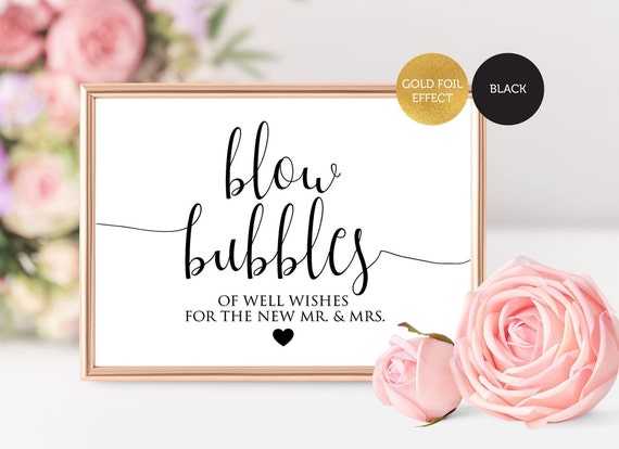 ceremony sign Wooden Wedding Signs -nc send off sign wedding bubbles ...