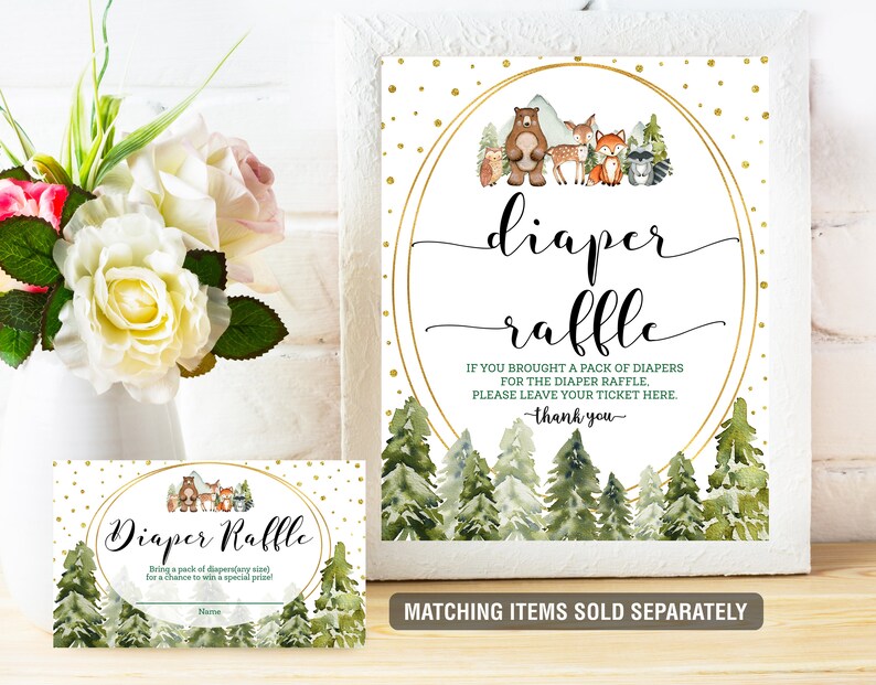 Woodland Baby Shower Game Bundle Virtual Baby Shower Game | Etsy