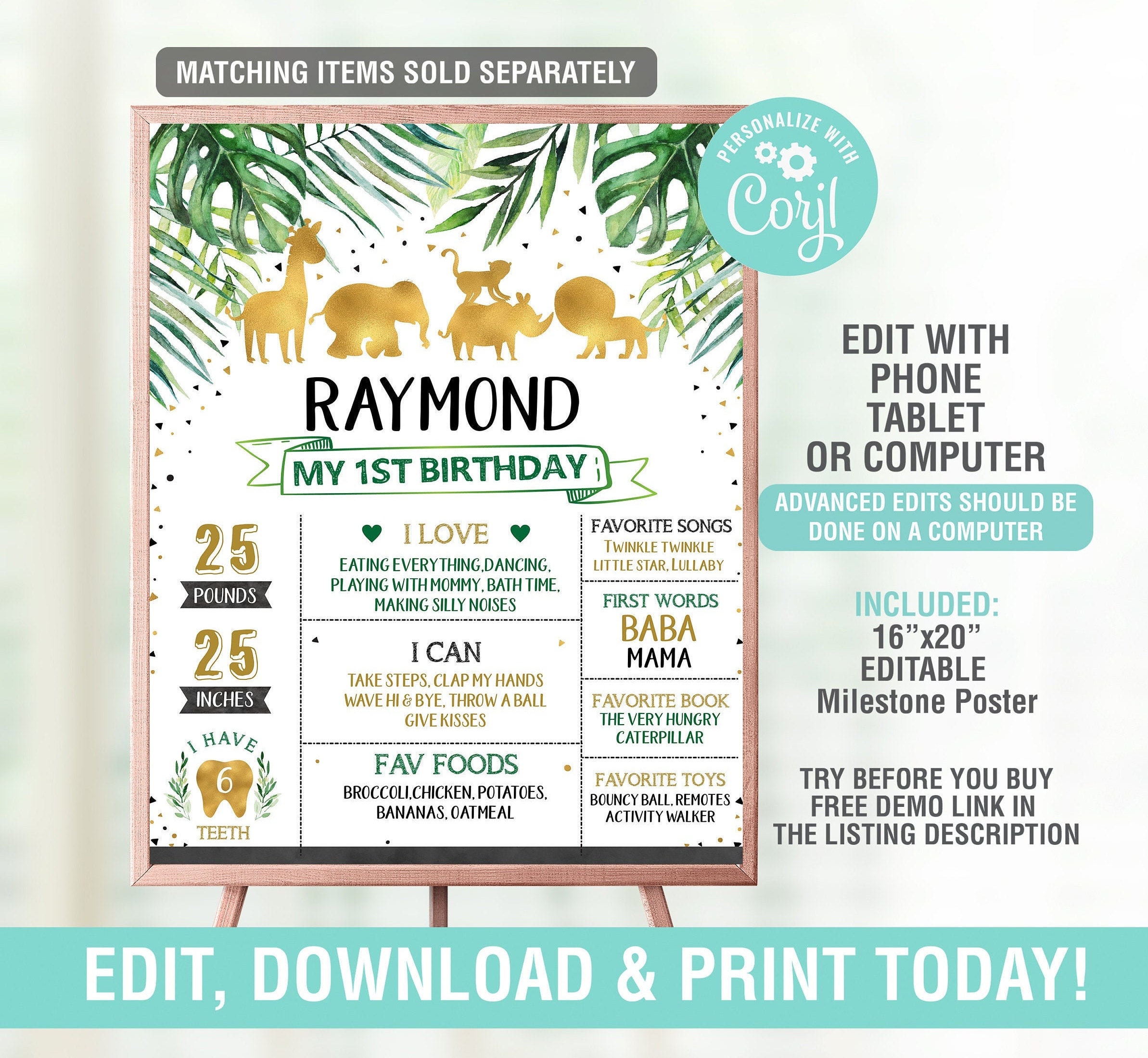 Safari Welcome Sign Jungle Welcome Sign Safari Birthday - Etsy