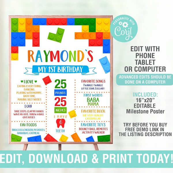 Milestone Blocks - Etsy