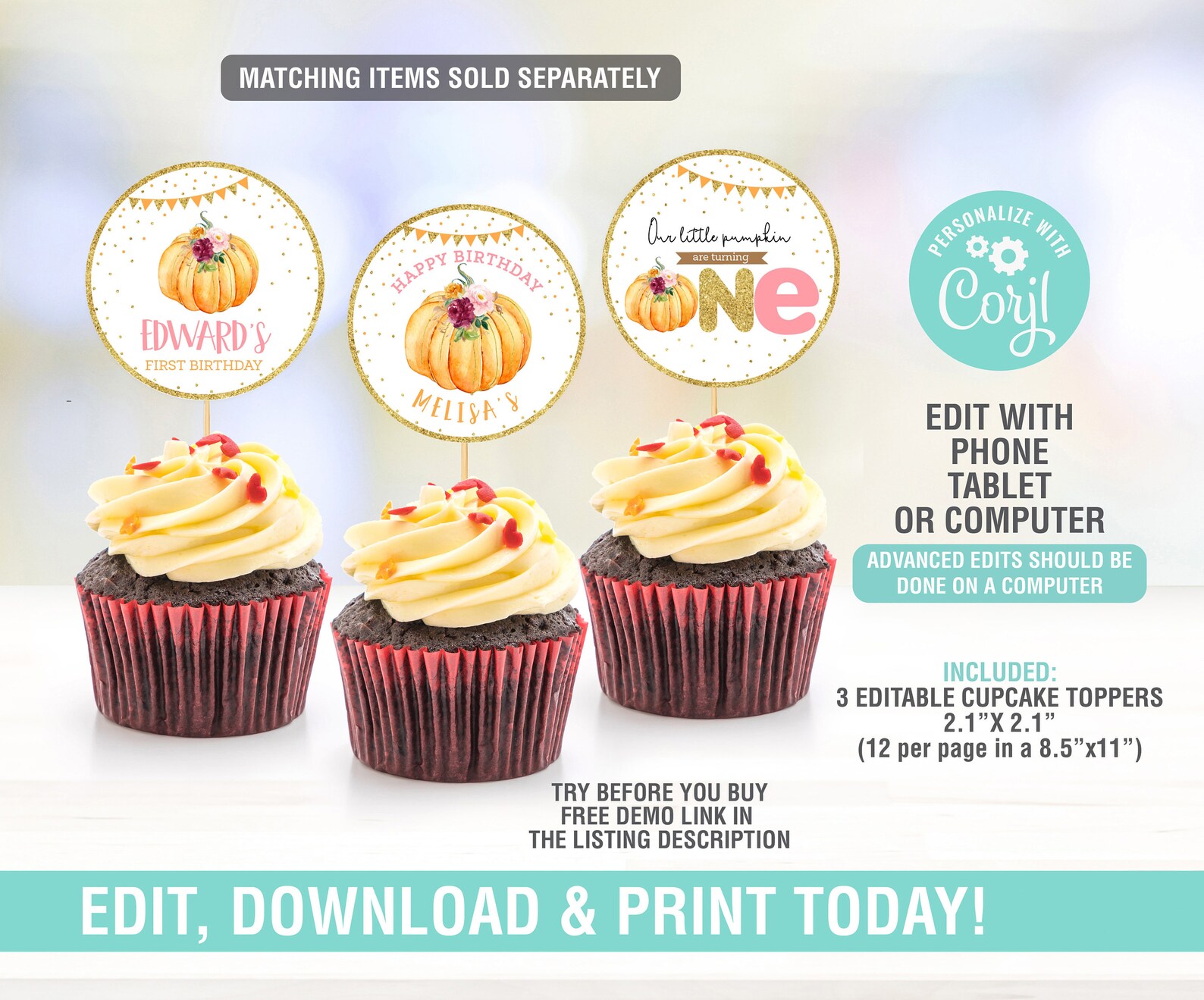 Pumpkin Welcome Sign Editable Our Little Pumpkin First - Etsy