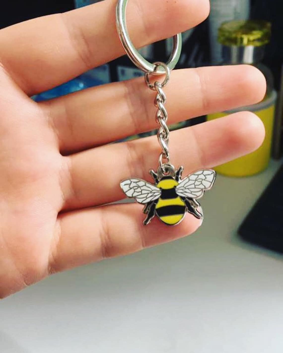 Manchester Bee Keyring - Etsy UK