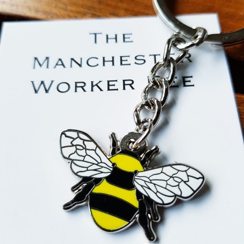 Hand-painted Glass Manchester Worker Bee Baubles - Etsy