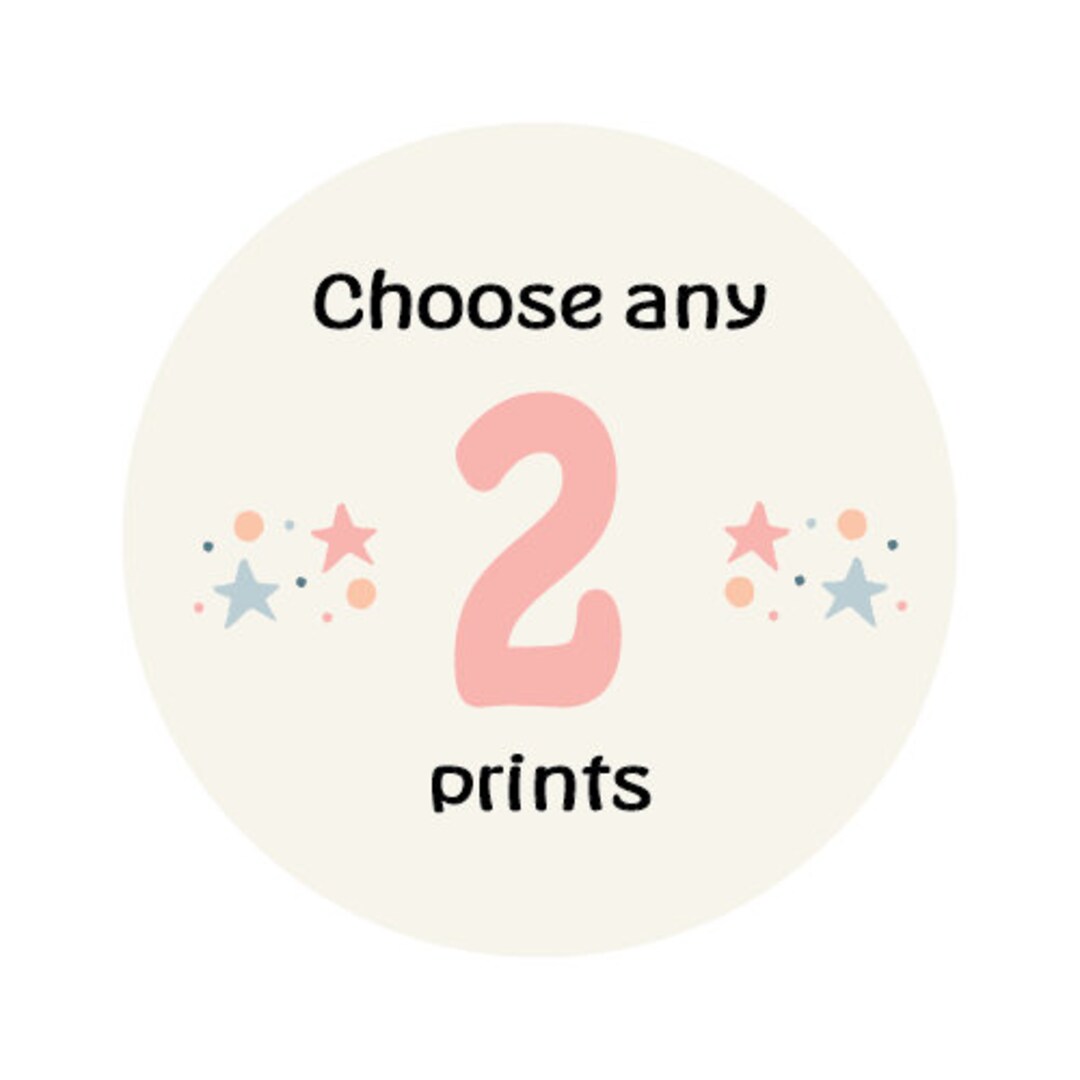 Mix and Match, Choose Any Two Nursery Print From My Shop - Etsy