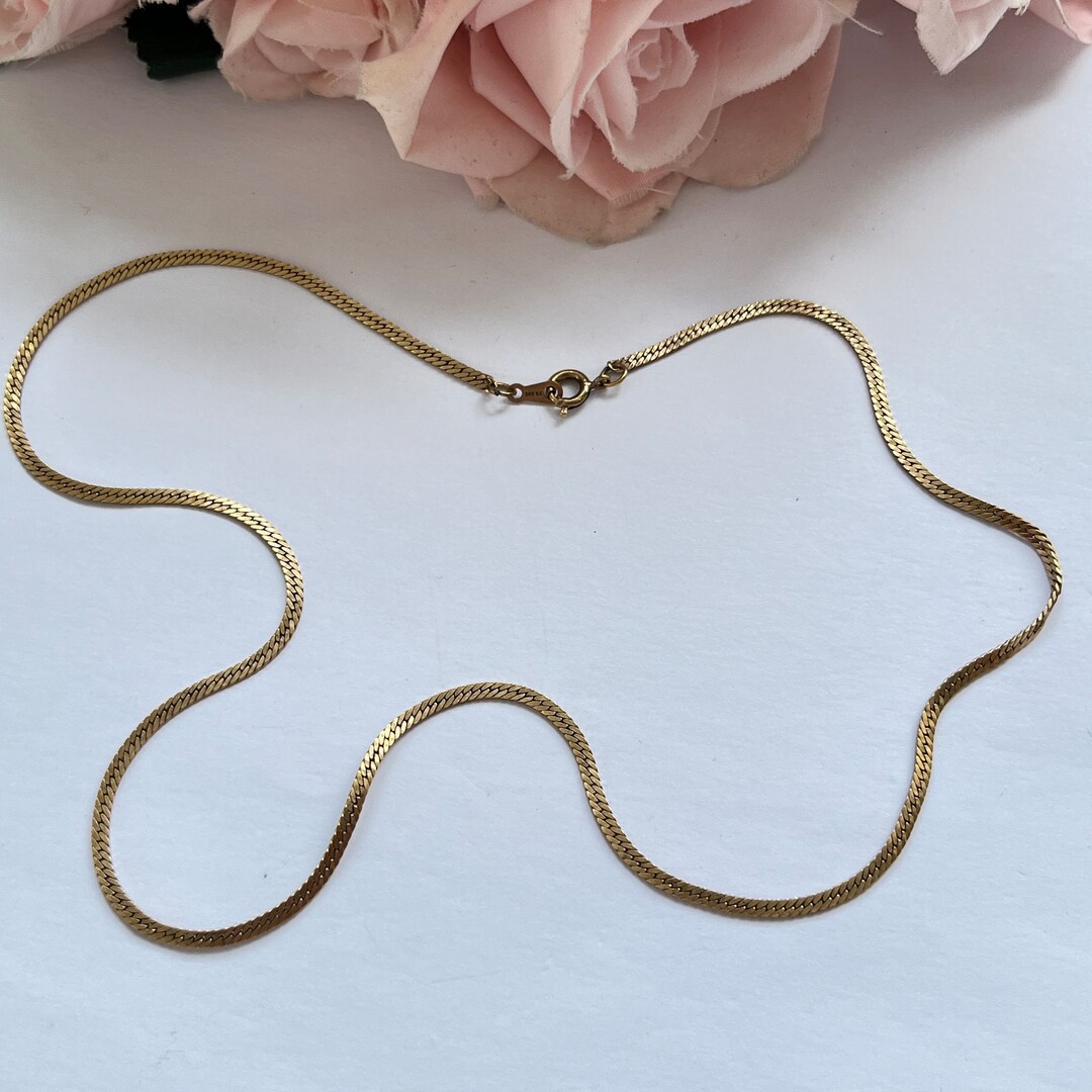 1960s 14k Gold Filled Avon Chain 17.5 Inch Necklace - Etsy