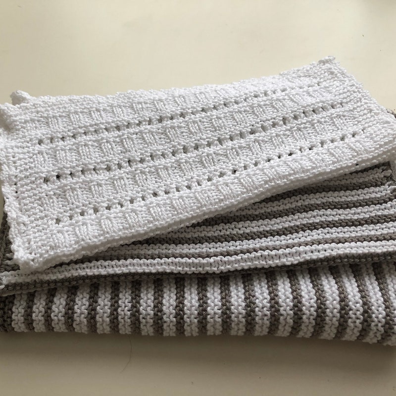 Knitted Hand Towels - Etsy
