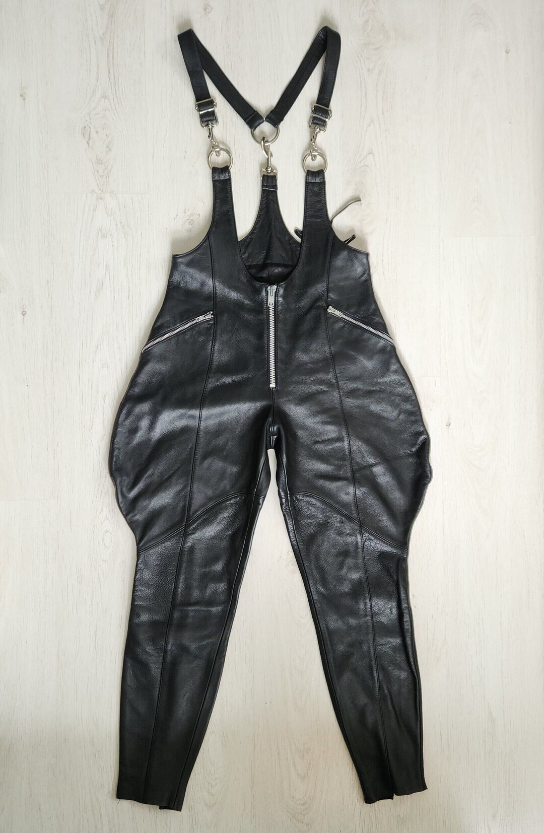 Rare Leather Overalls Police Riding Breeches Jodhpurs North Bound ...