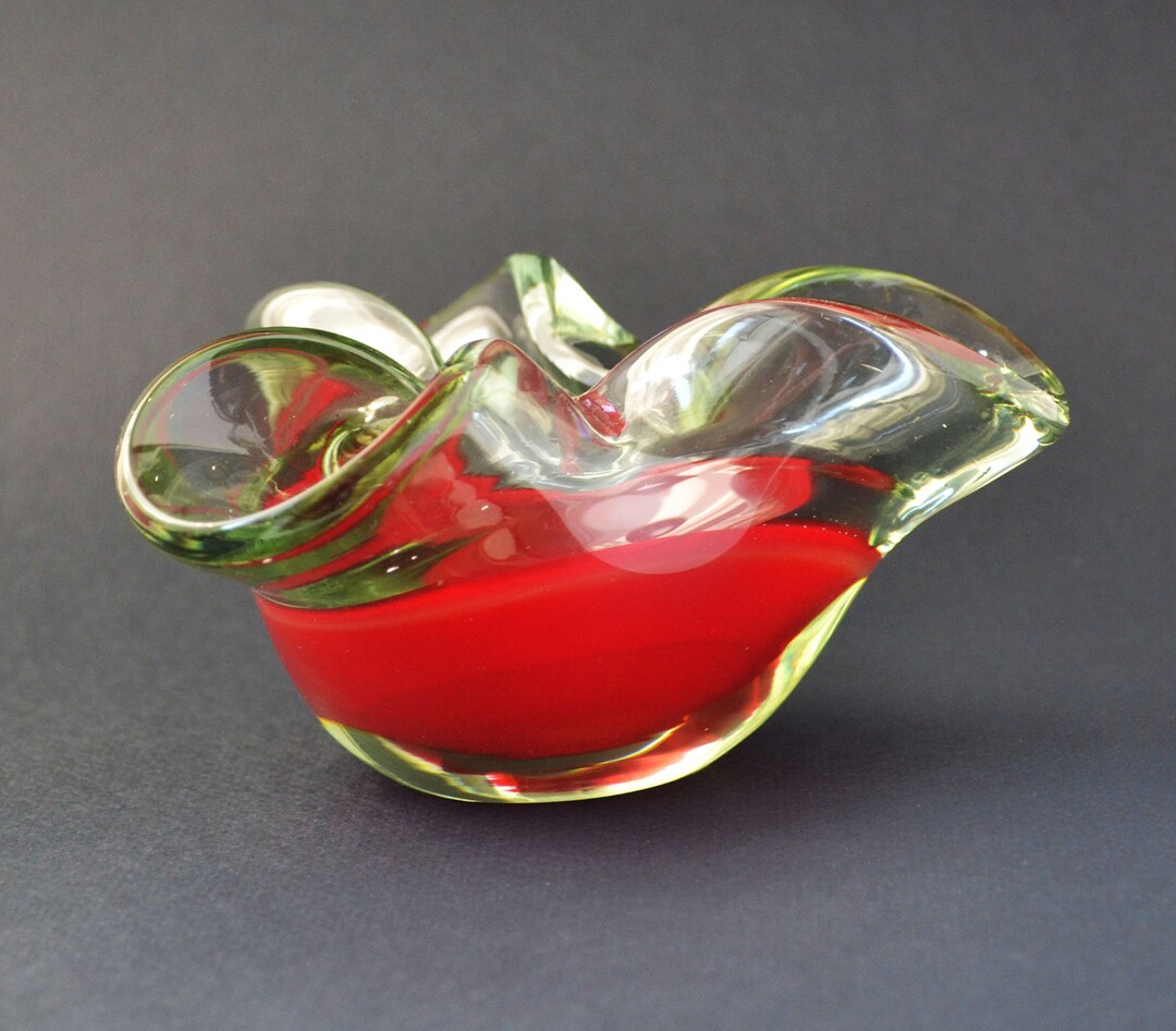 Vintage Glass Ashtray Colored Ash Tray Cigar Ashtray - Etsy
