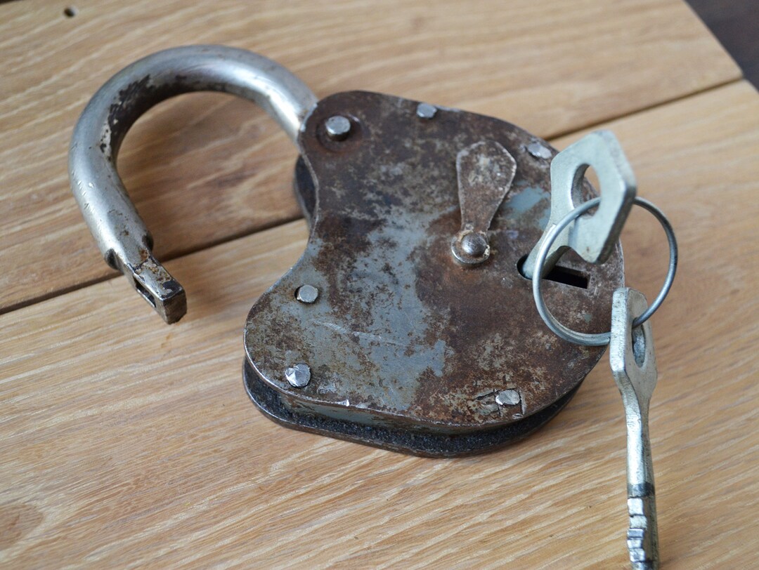 Vintage Padlock With Key - Etsy