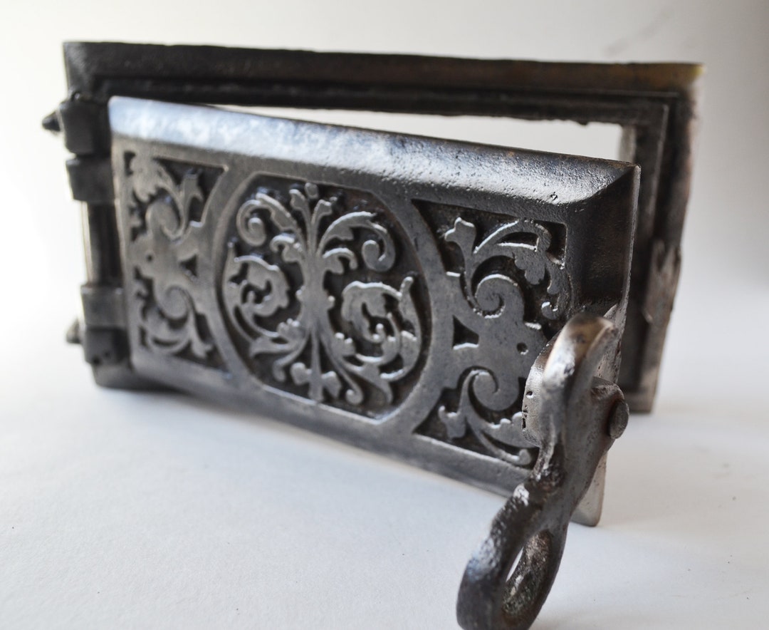 Antique Cast Iron Stove Door, Wood Fired Oven Door - Etsy