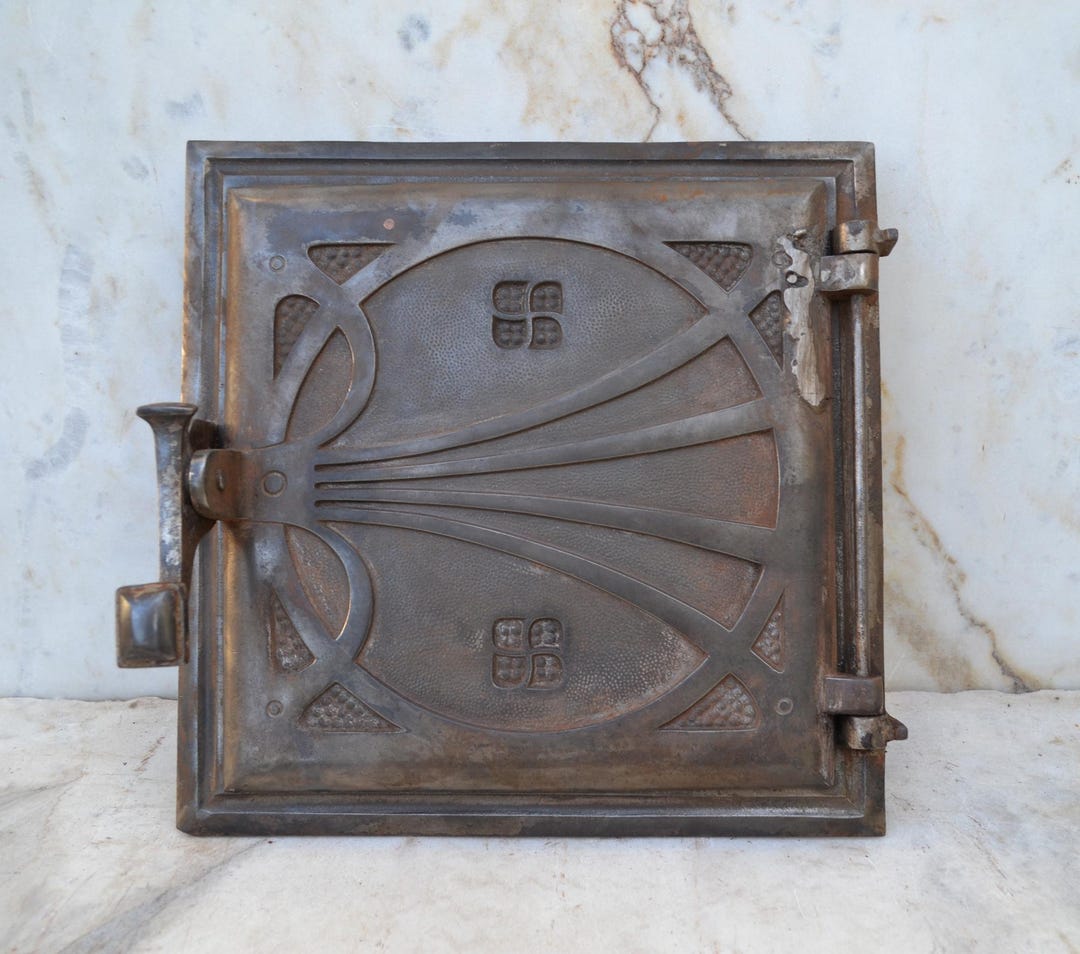 Vintage Cast Iron Oven Door, Wood Fired Oven Door, Furnace Door - Etsy