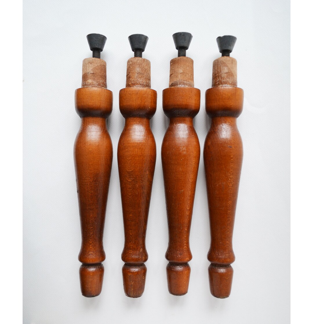 Set of 4 Vintage Wood Legs, Decoration Hardware for Restoration - Etsy