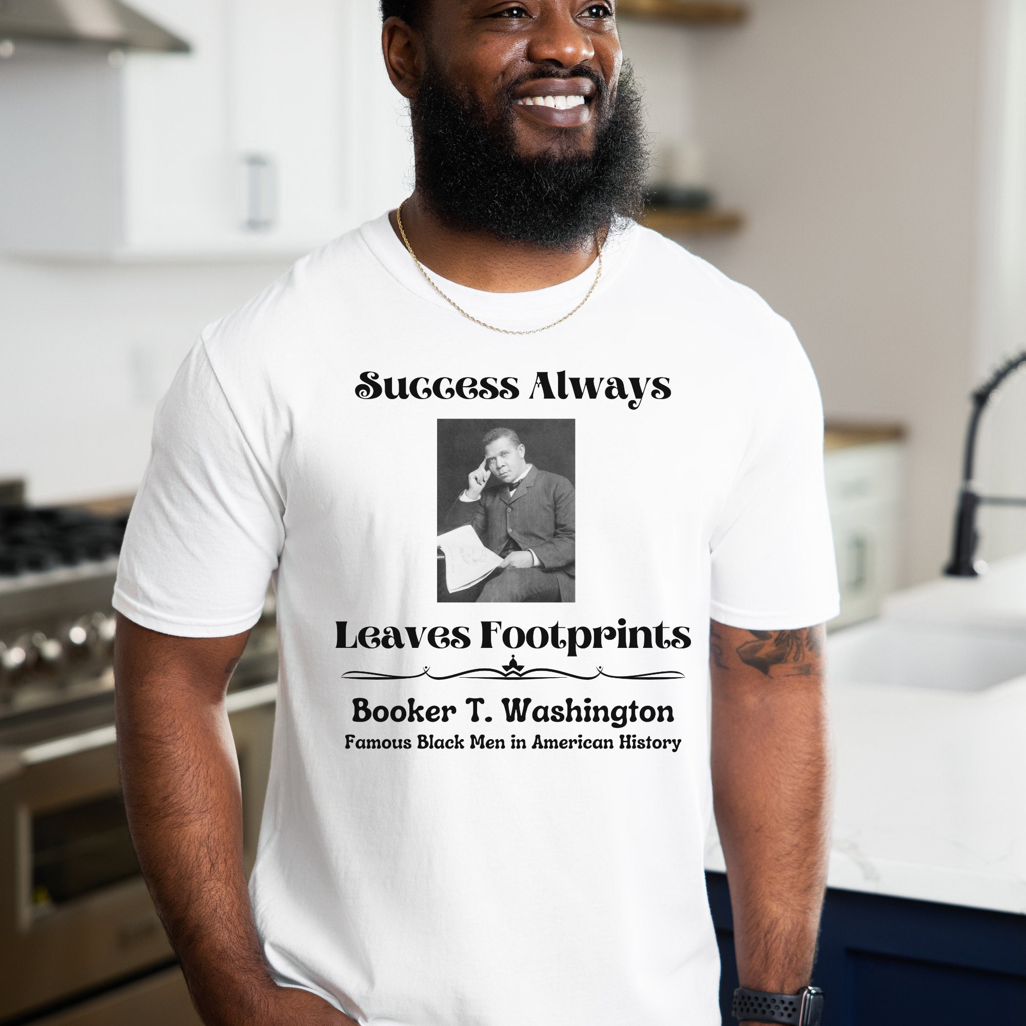 Booker T Washington T-shirt, Famous American Black History, Success ...