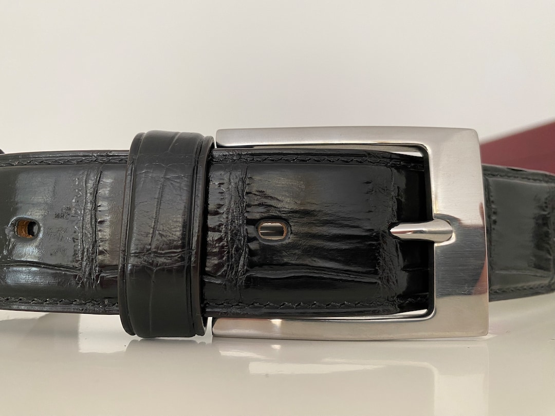 Alligator Leather Belt, Alligator Skin MEN'S Handmade Belt - Etsy