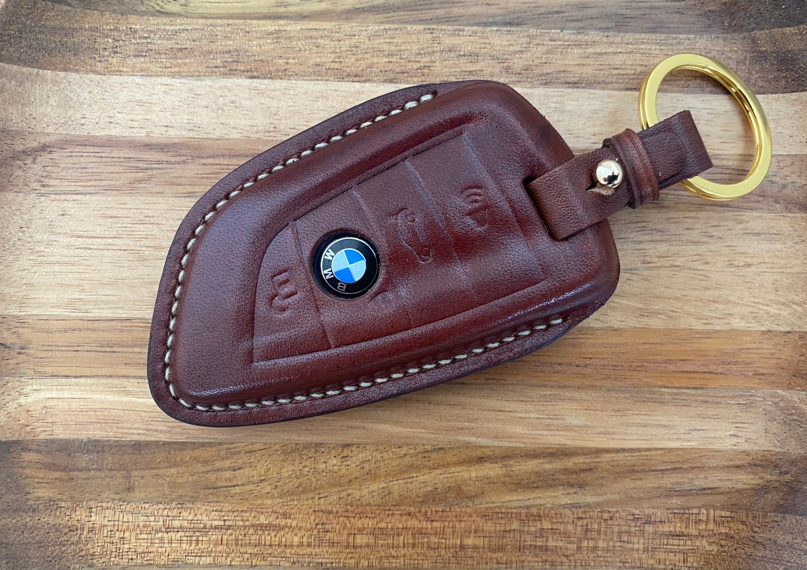 Handmade Leather Car Key Case, Car Accessories, Key Fob Cover, BMW Key ...