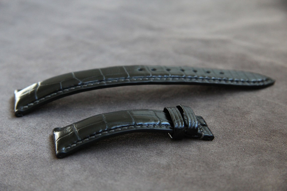 Alligator watch strap Handmade Genuine Alligator leather | Etsy