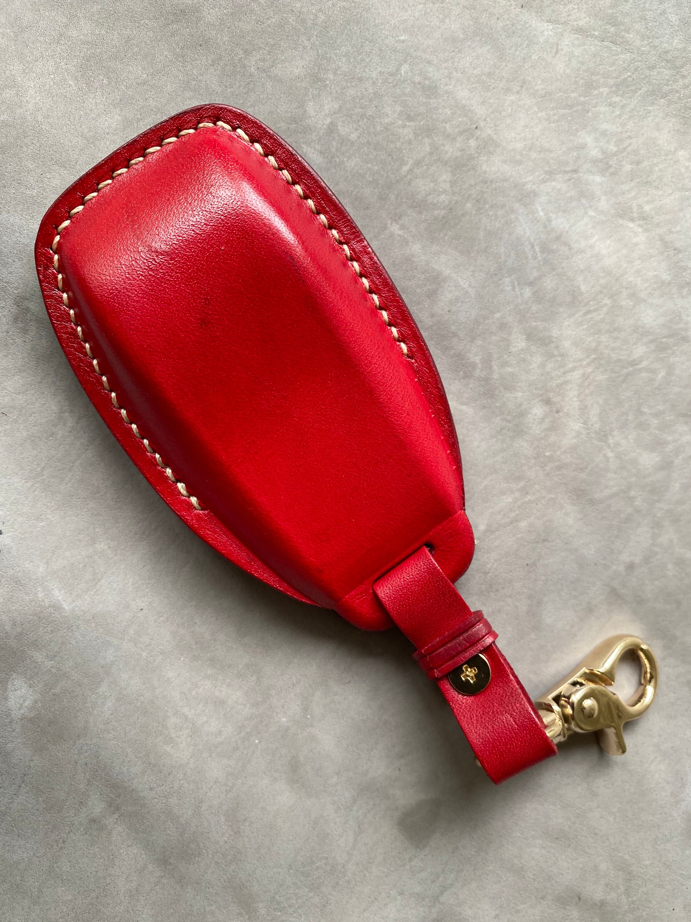 Handmade Leather Car Key Case, Car Accessories, Key Fob Cover, Mercedes ...