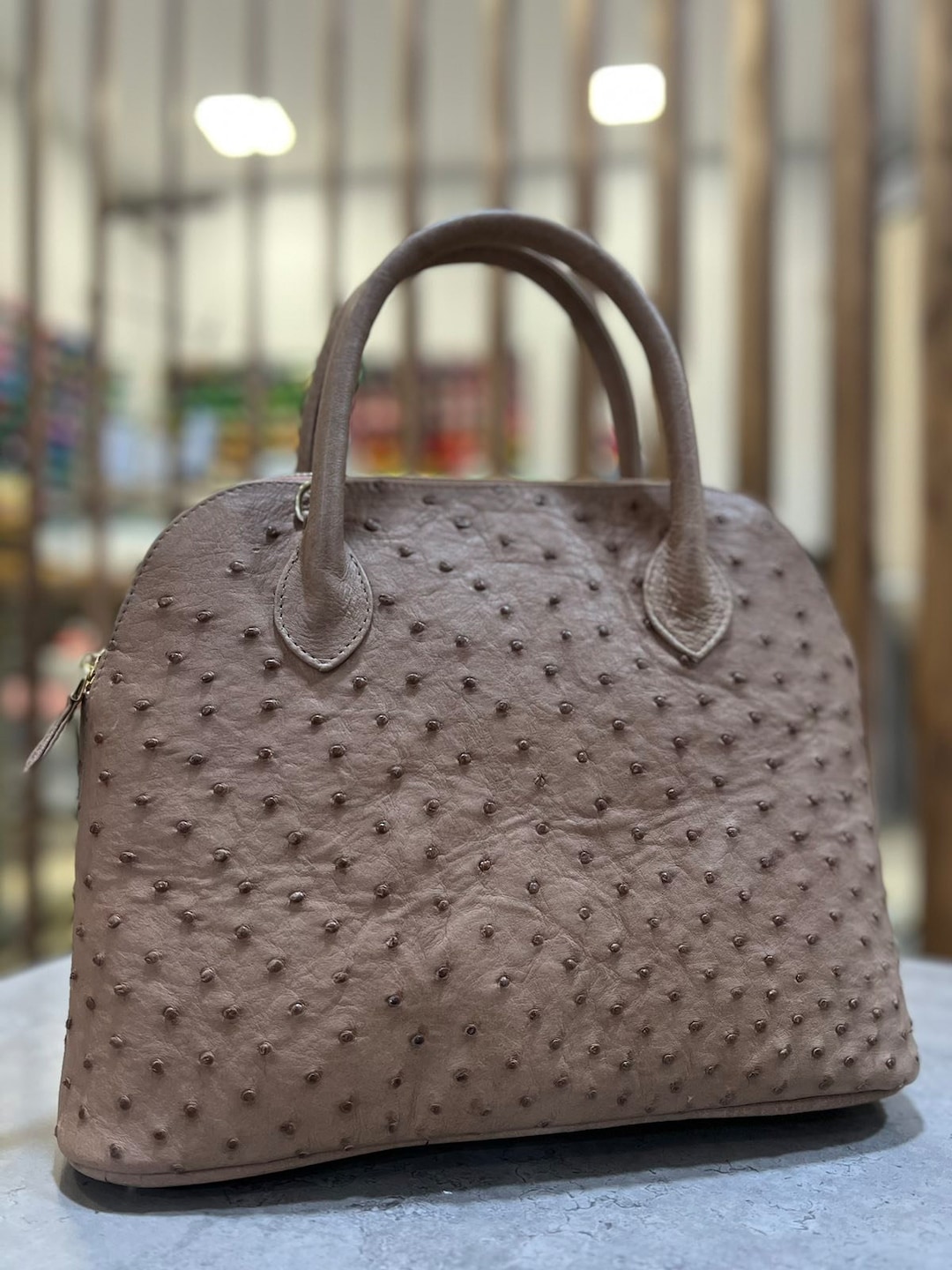 Genuine Ostrich Leather Bag, Lady's Handbag, Elegant Woman Bag. - Etsy