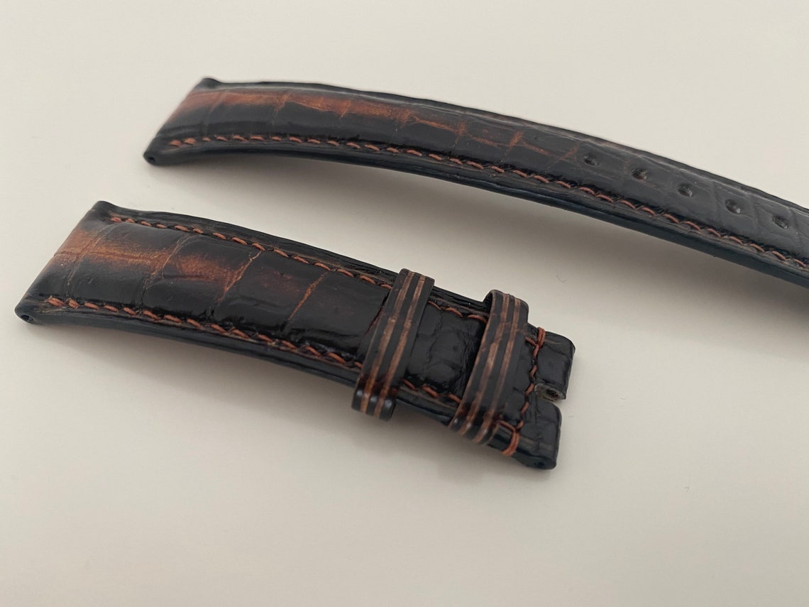 Genuine Alligator Leather Watch Strap Handmade Alligator - Etsy UK