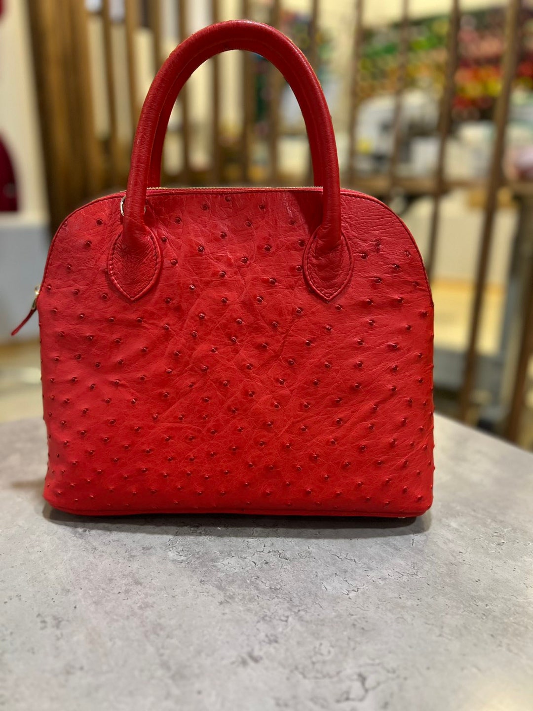 Genuine Ostrich Leather Bag, Lady's Handbag, Elegant Woman Bag. - Etsy