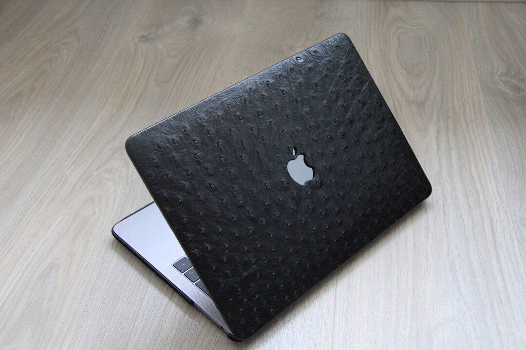 Handmade Luxury MacBook Pro Touch 13 Inch Genuine Ostrich Leather Cover ...